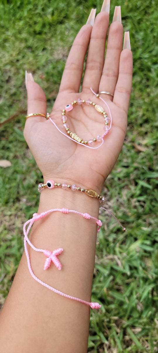 "Me + You" Handmade Bracelets 2pc Set – The Pretty Rag
